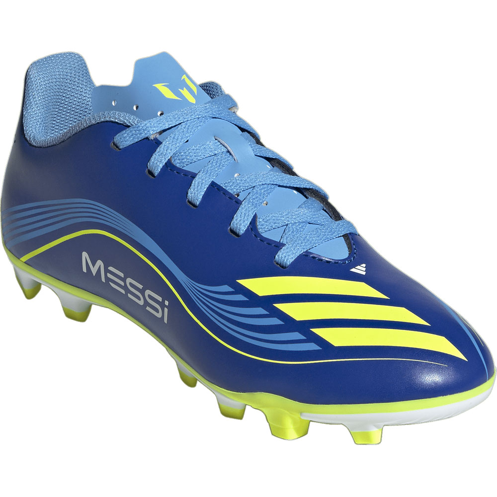 adidas F50 Messi Club FG Jr - royal/solar yellow/semi-blue burst ...