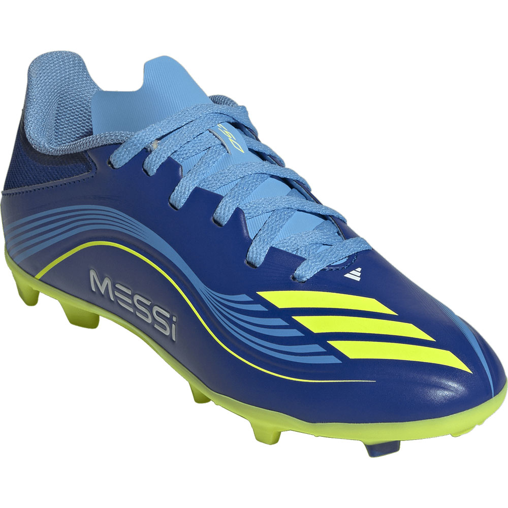 adidas F50 Messi League FG Jr - royal/solar yellow/semi-blue burst ...